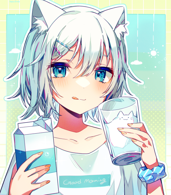 Milk Cat - ibisPaint