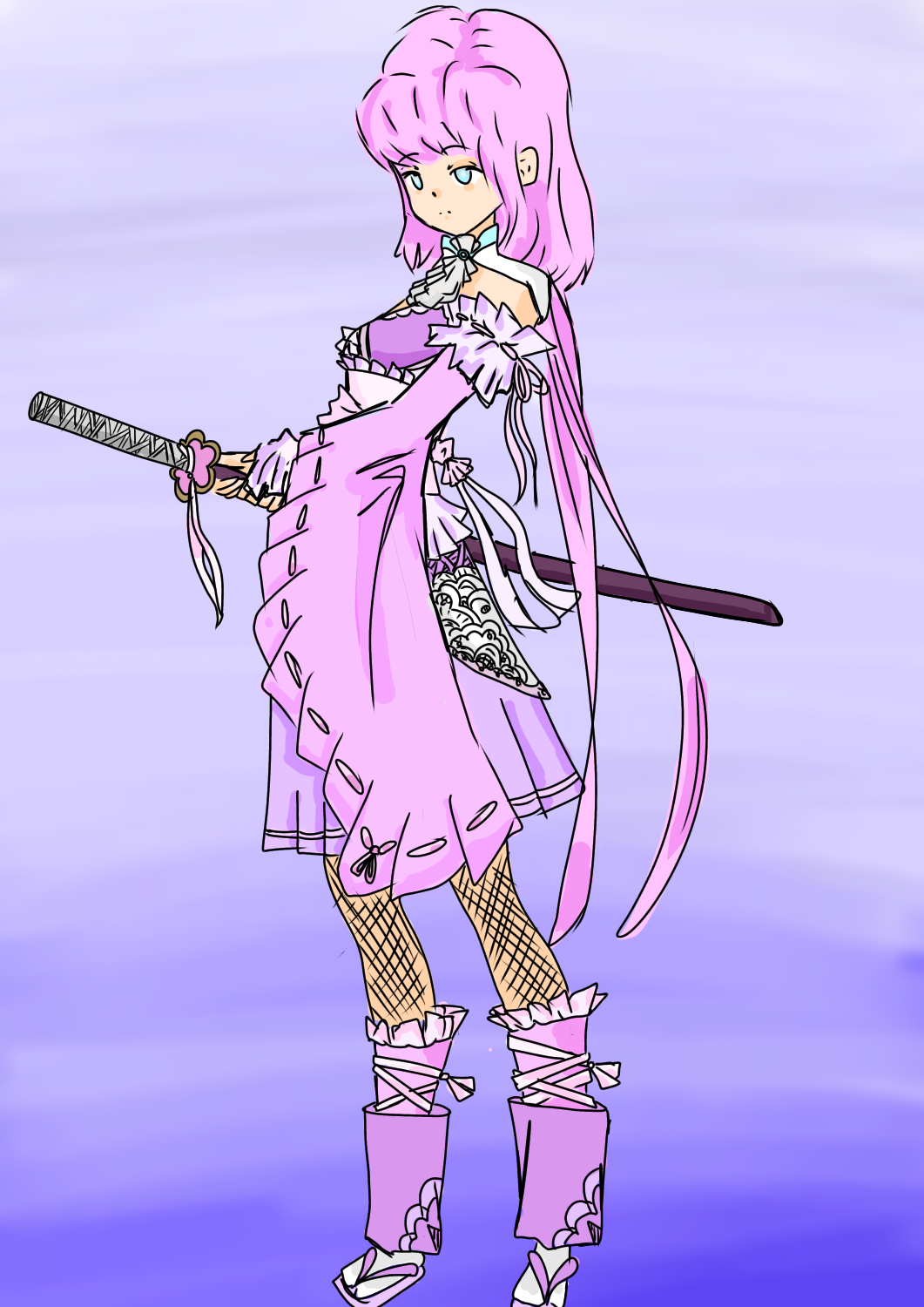 Pink haired - ibisPaint