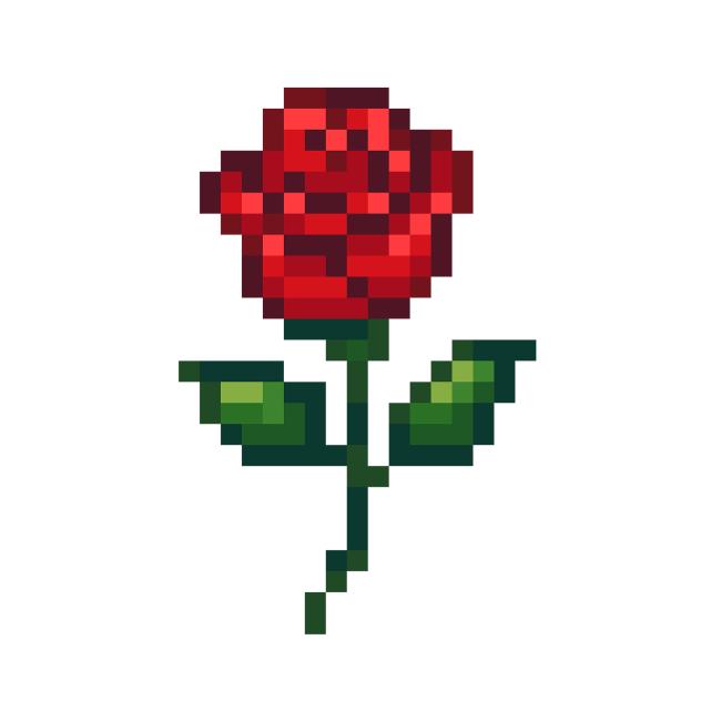 Rose (Pixel) - ibisPaint