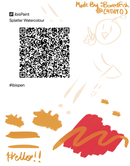 Splatter Watercolour - ibisPaint