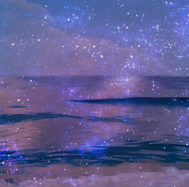 Starry sea - ibisPaint