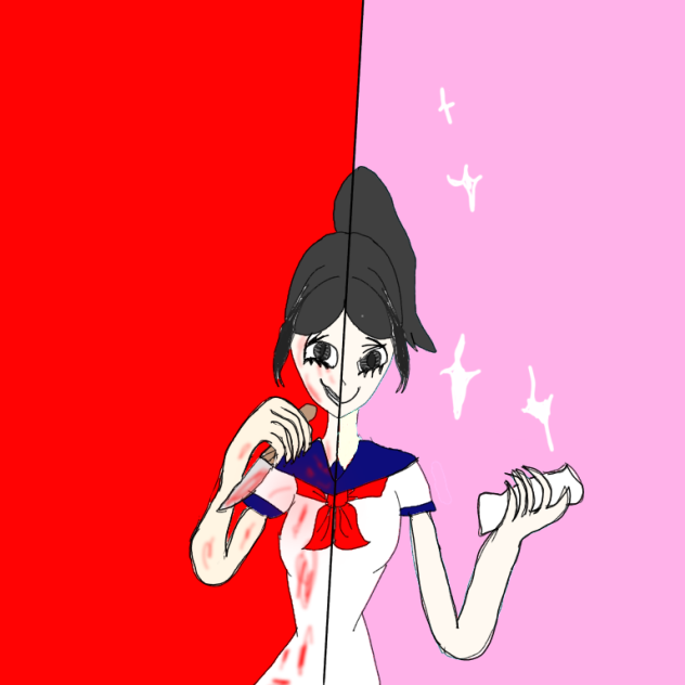 Ayano speedpaint half killer half sweet - ibisPaint