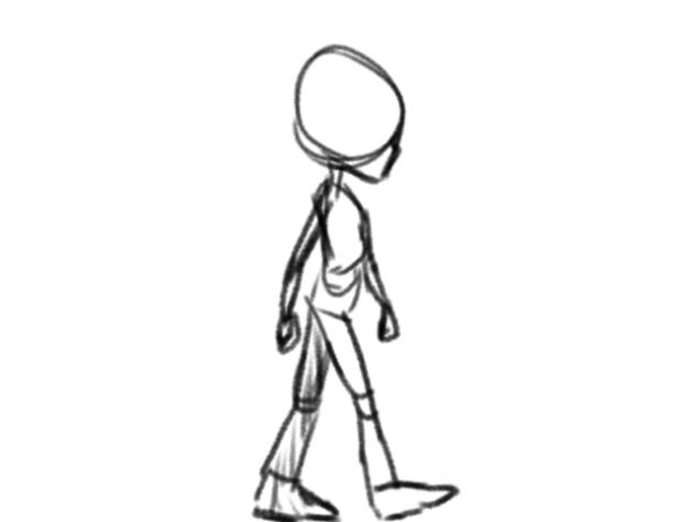 walk cycle 1 - ibisPaint