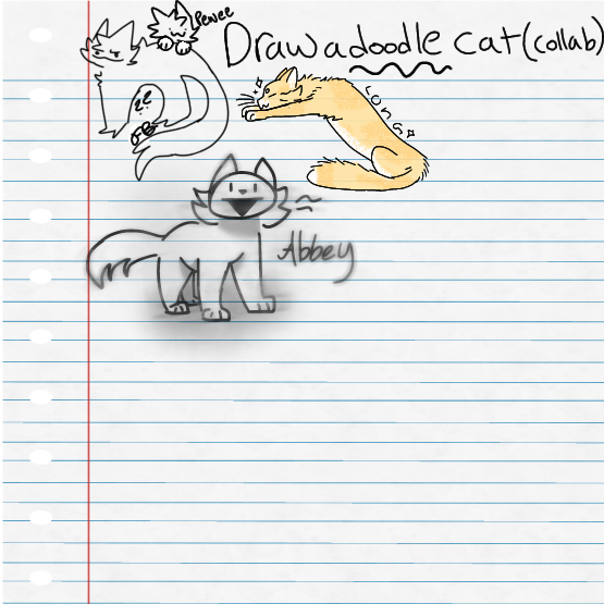 Doodle cat collab - ibisPaint