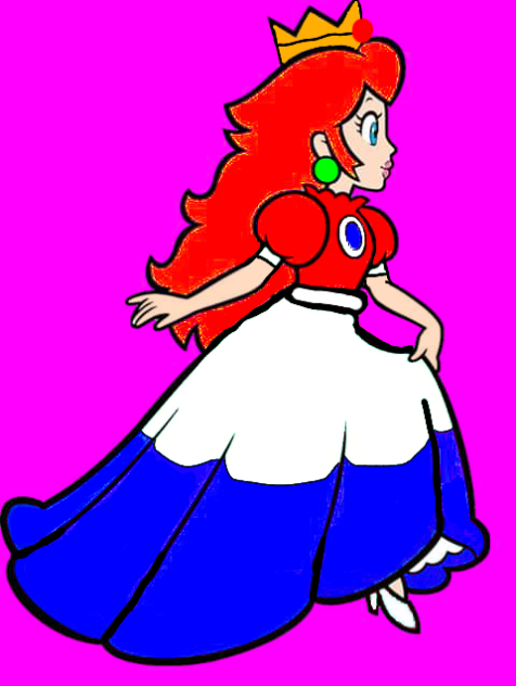 Super Princess Peach Run - ibisPaint