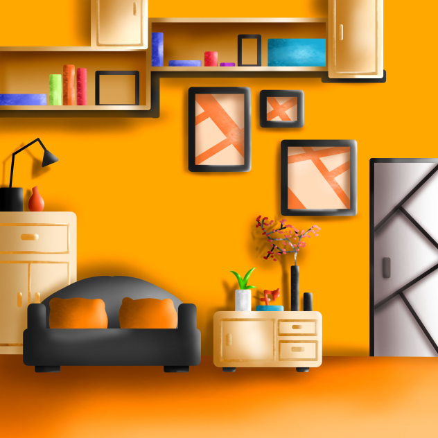 Ponkan living room🍊 - ibisPaint