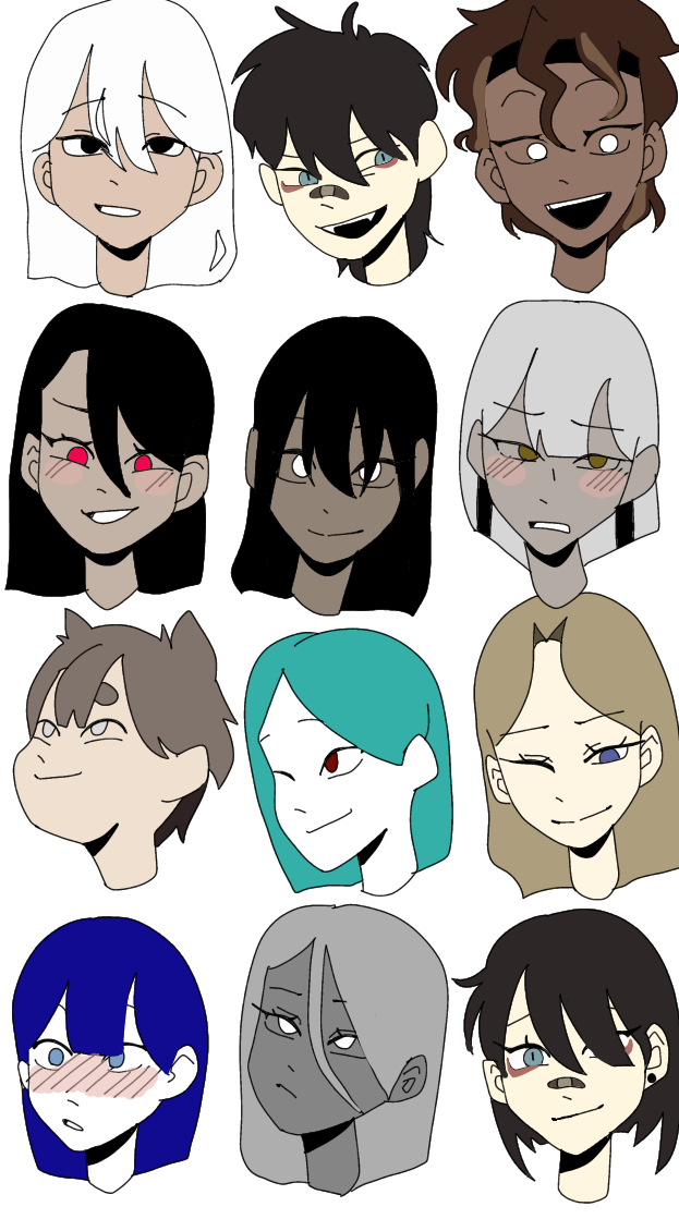 12 faces one artist - ibisPaint