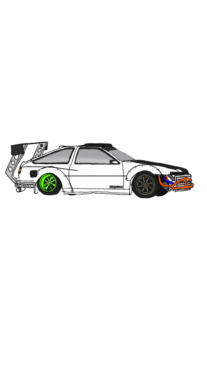 ae86 drift - ibisPaint