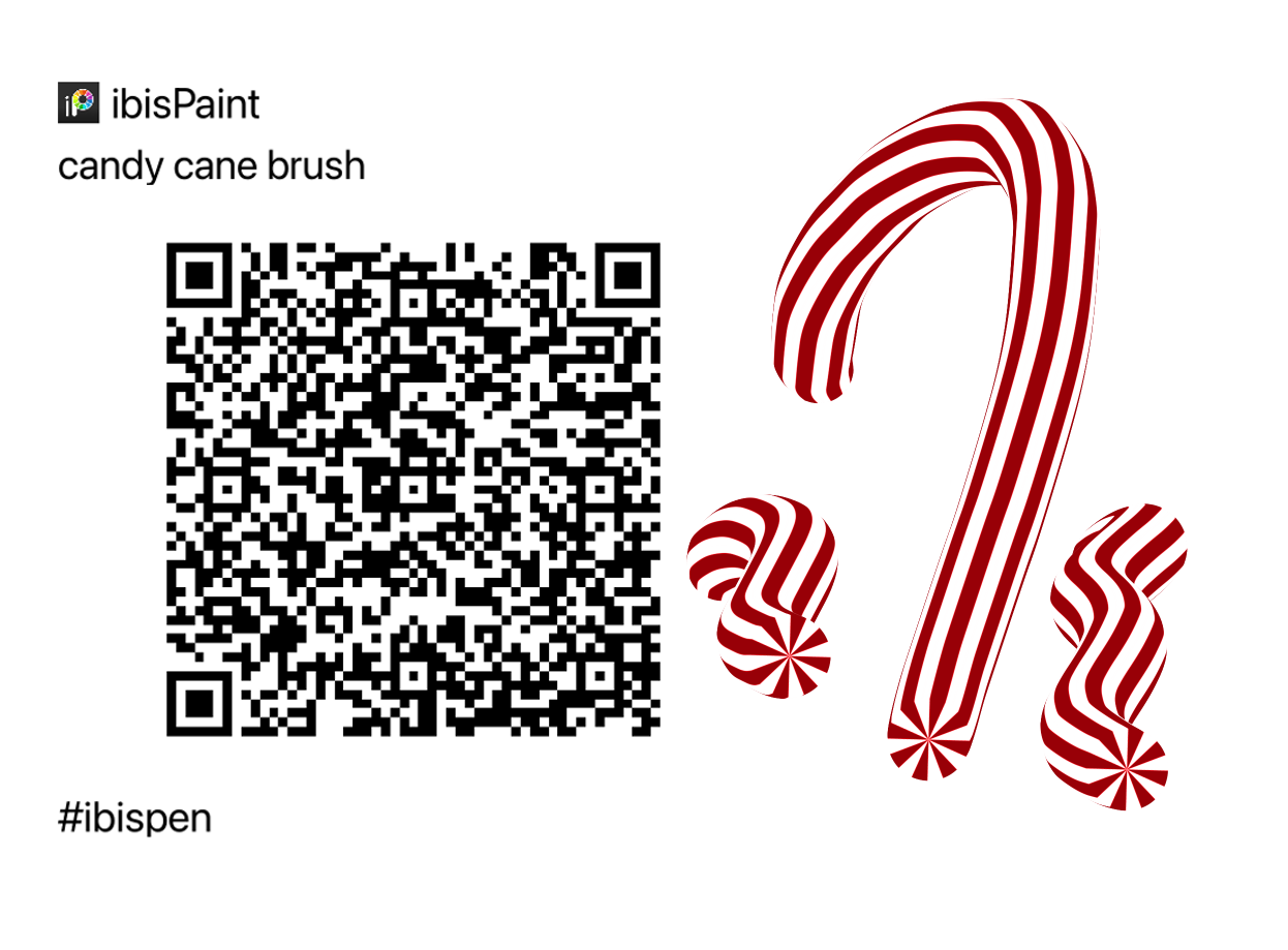 Candy cane brush - ibisPaint