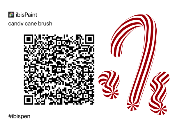 Candy cane brush - ibisPaint