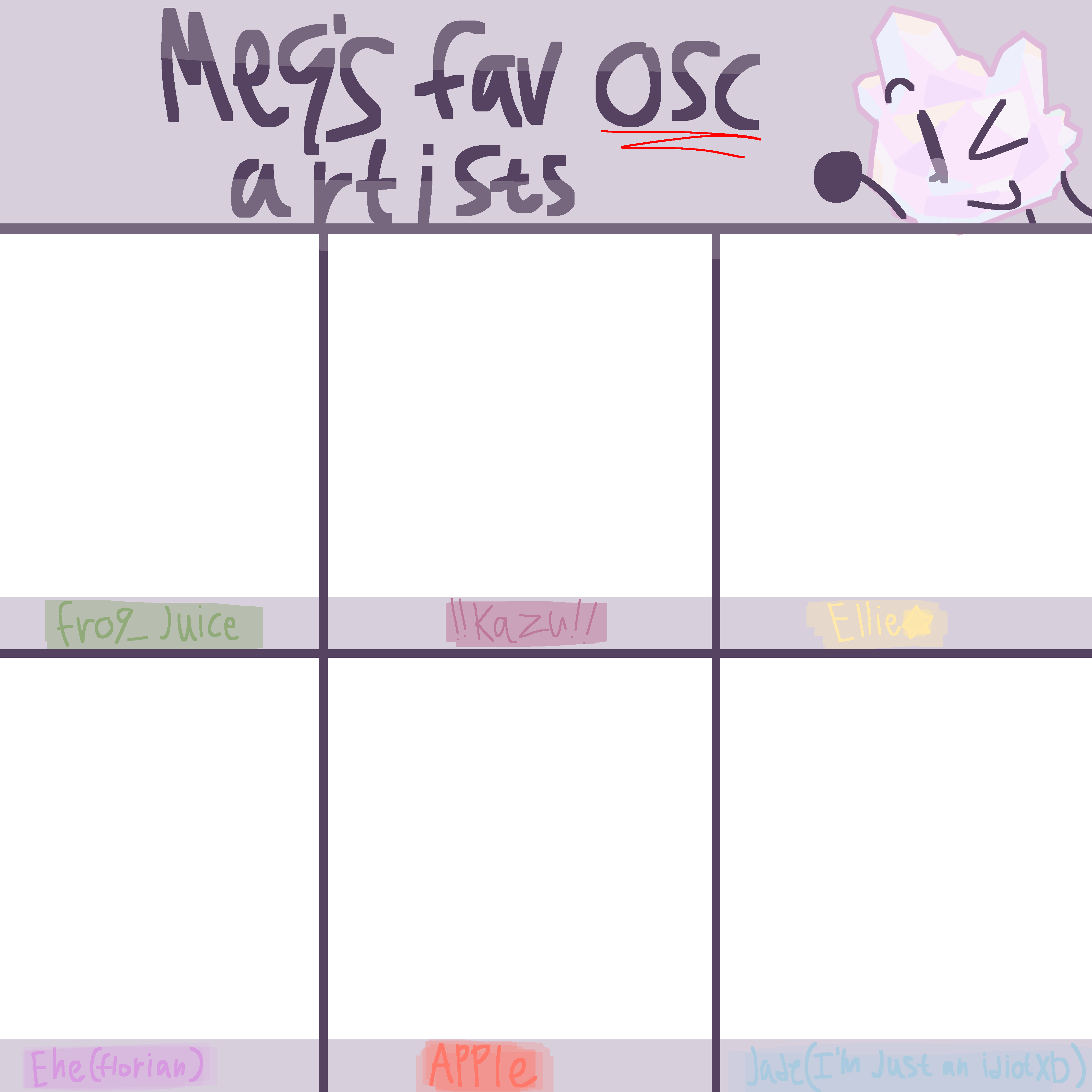 !! MEGS FAV OSC ARTISTS !! - ibisPaint