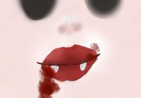 Vampire lips with empty eye sockets… - ibisPaint