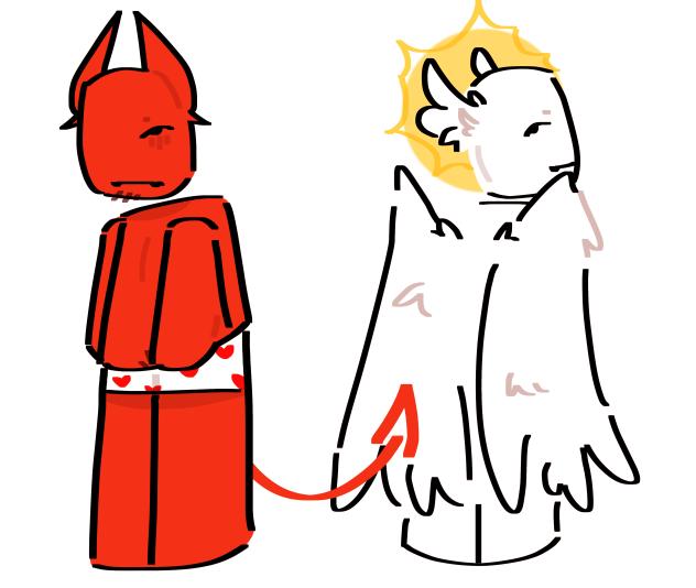 Devil n Angel doodle - ibisPaint