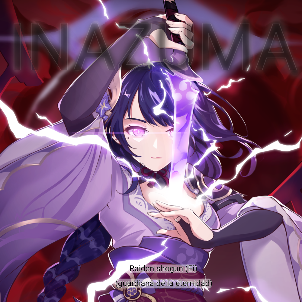 la Raiden shogun (Raiden Ei) - ibisPaint