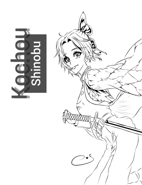 Kochou shinobu-Drawing is tintable💜 - ibisPaint