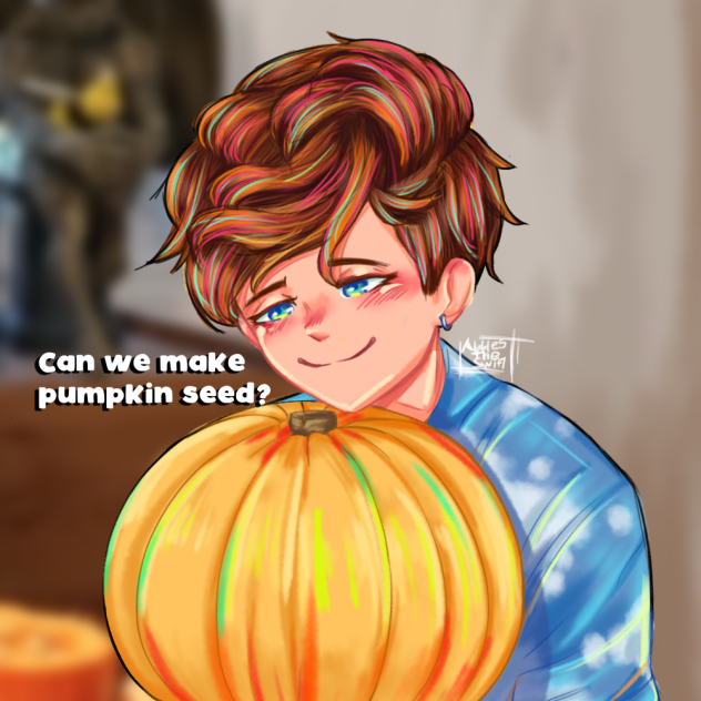 Can we make pumpkin seed - ibisPaint