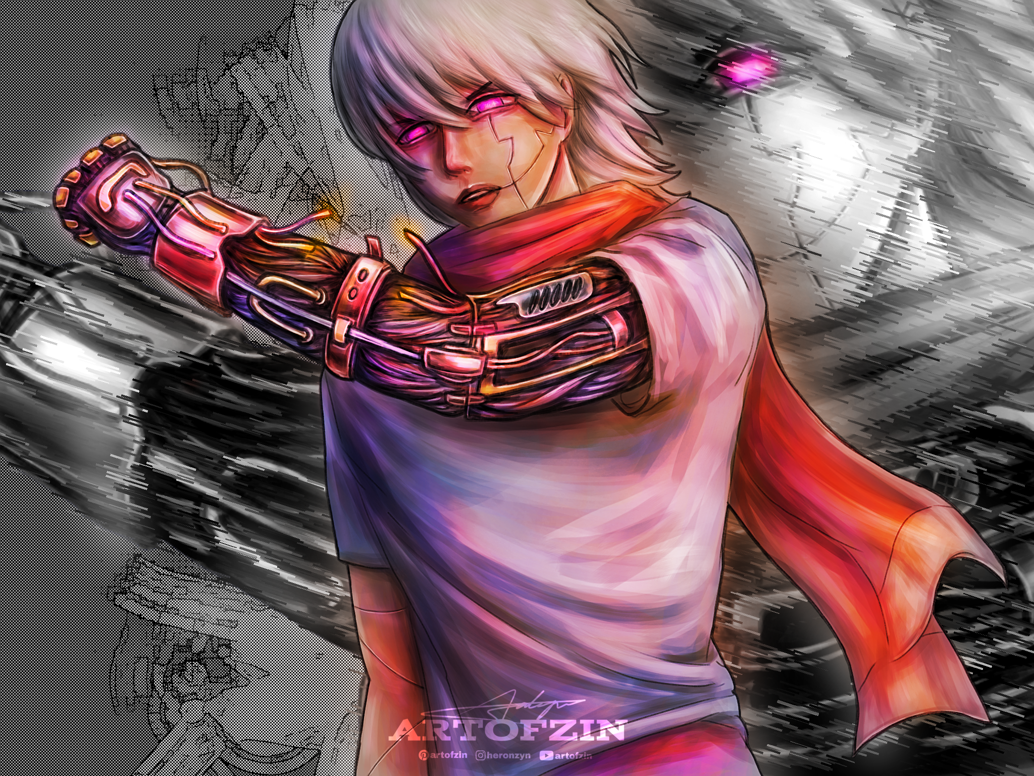 Cyborg Arm Oc - ibisPaint