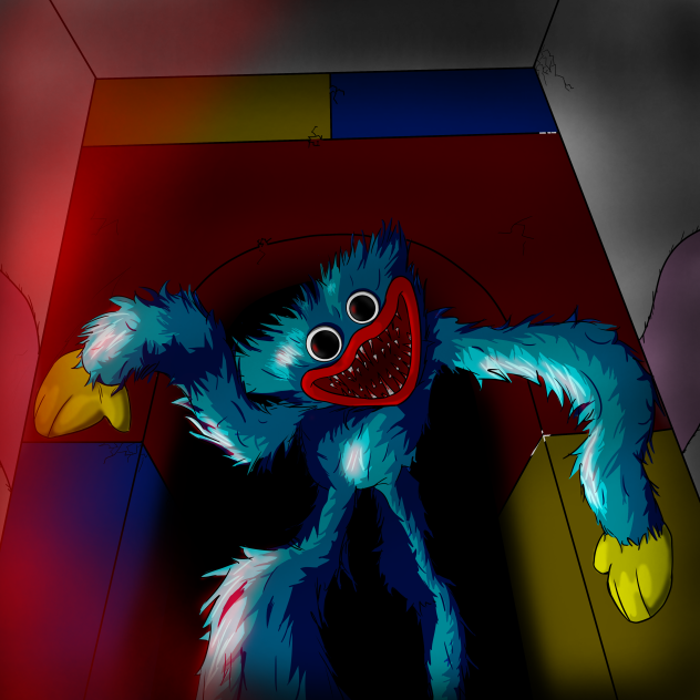 huggy wuggy fan art - ibisPaint
