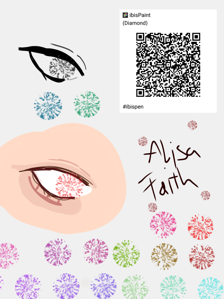 diamond qr code - ibisPaint