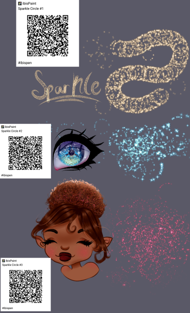 Sparkle Circle Brush - ibisPaint