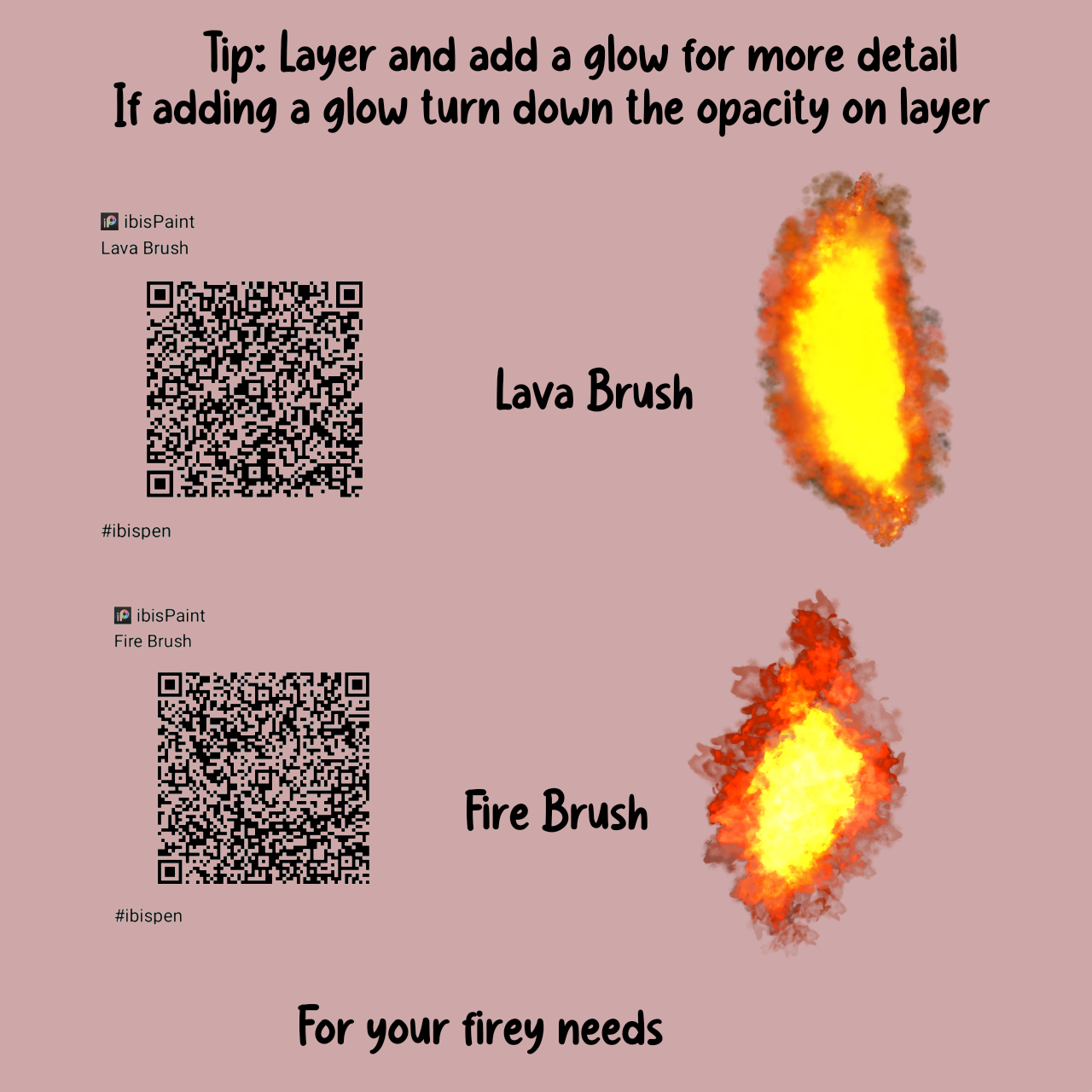 Lava + Fire Brush - ibisPaint