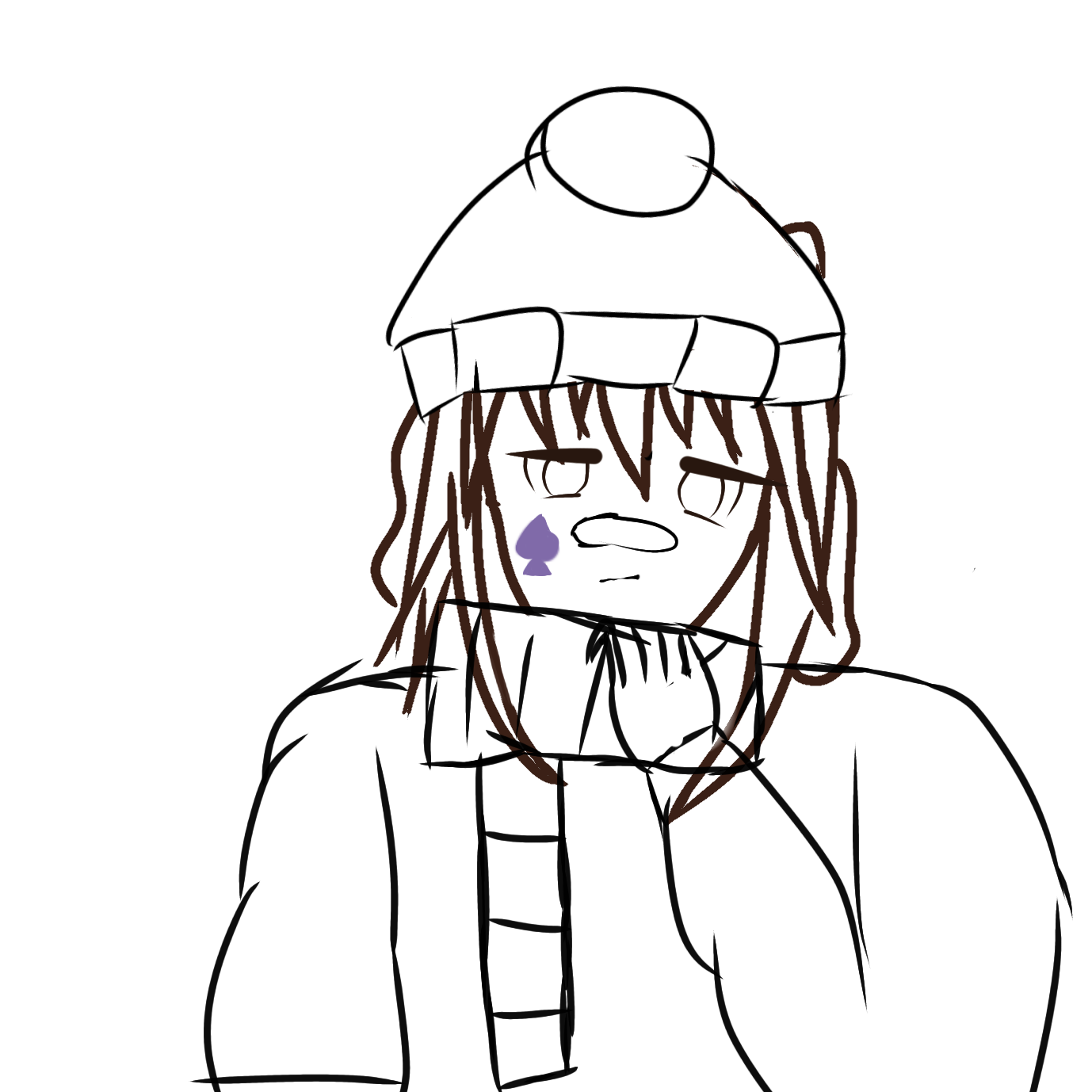 winter vibe colouring page - ibisPaint