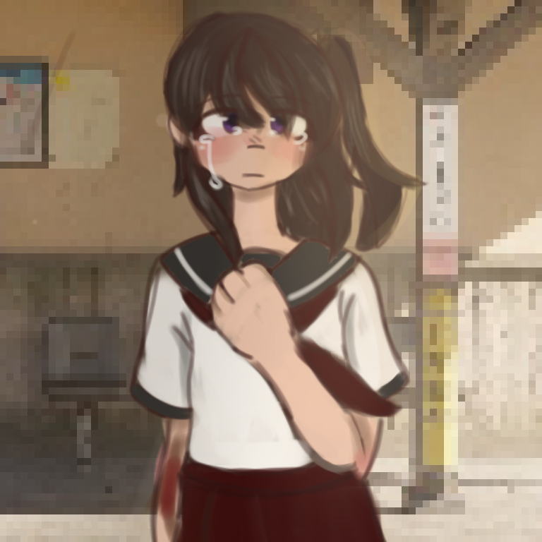 waiting for the train - ibisPaint