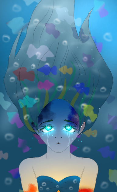 Crying mermaid - ibisPaint