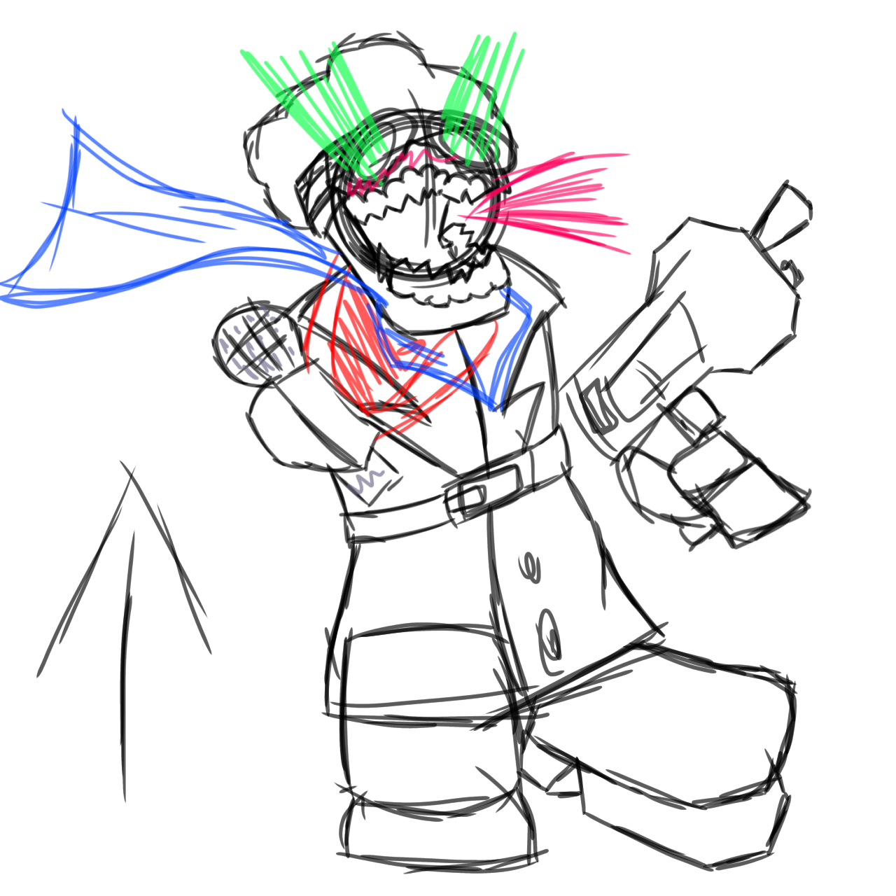 Ma as hank up pose concept - ibisPaint