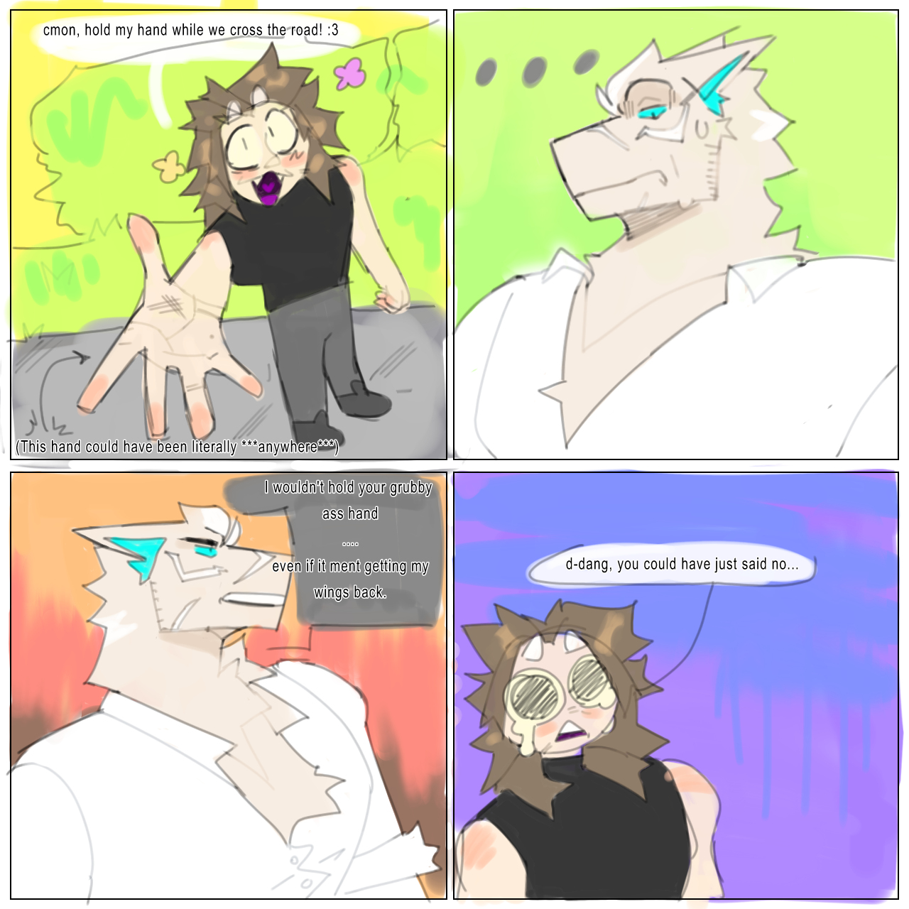 crossing the road - ibisPaint