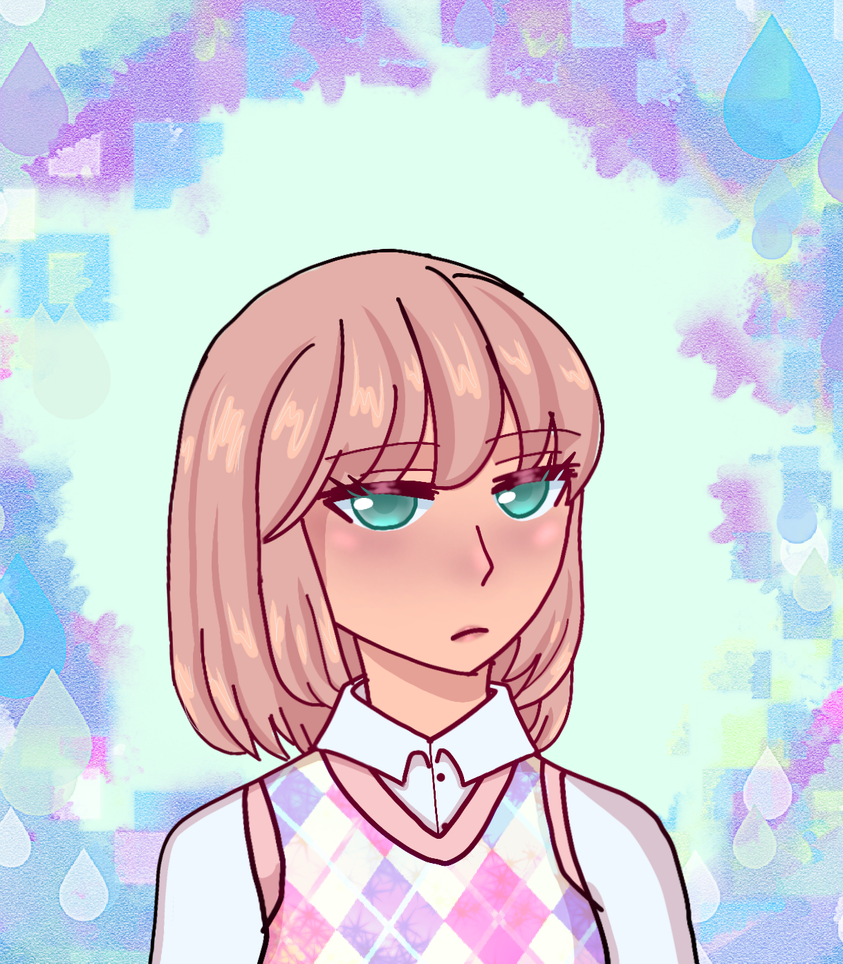 bored anime girl - ibisPaint