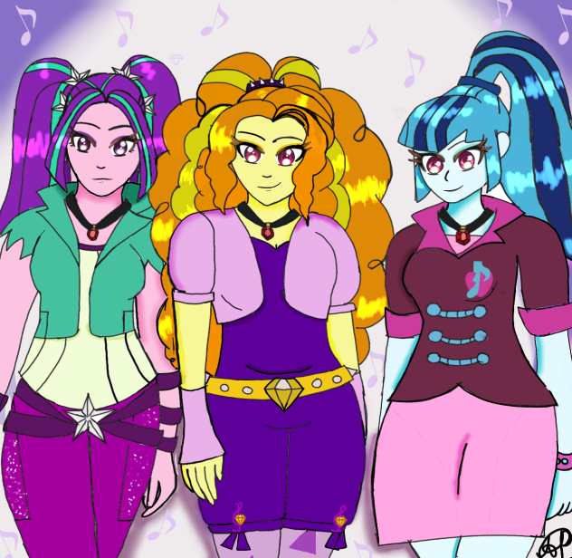 The Dazzlings💎 (MLP Equestrian Girls)2 - ibisPaint