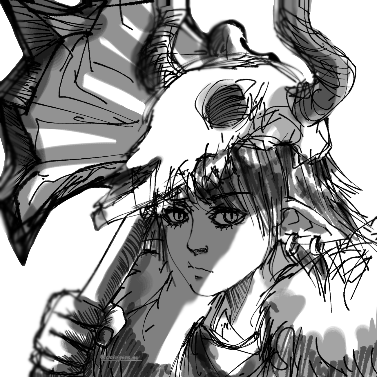 Goblin Girl (prototype) - ibisPaint