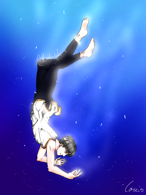 louis save bebe from drowning - ibisPaint