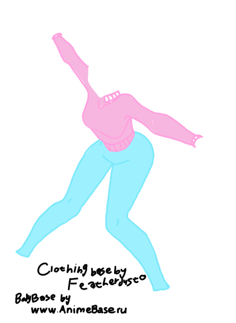 Cute Kawwai Anime Clothing Base - ibisPaint