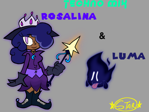 Techno mix “Rosalina + Luma” - ibisPaint