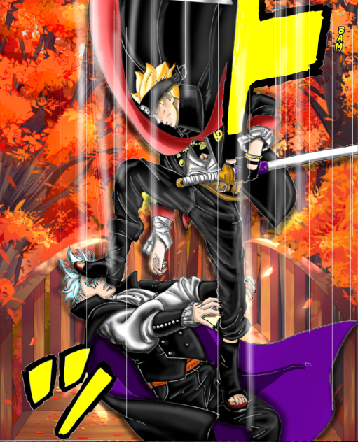 Boruto vs Code kinetic lines - ibisPaint