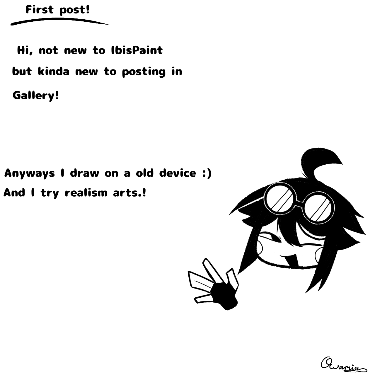 First post, hii- - ibisPaint