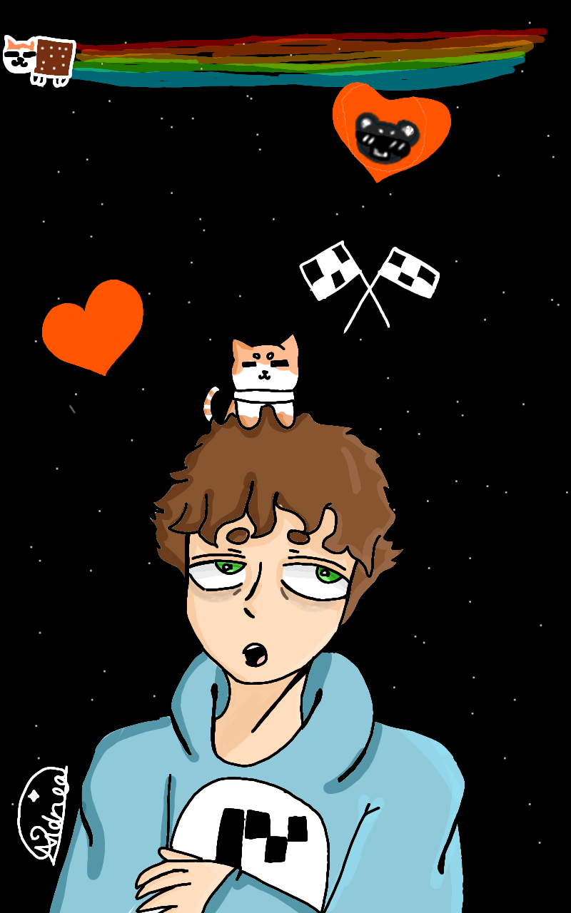 carreraaa en el espacio - ibisPaint