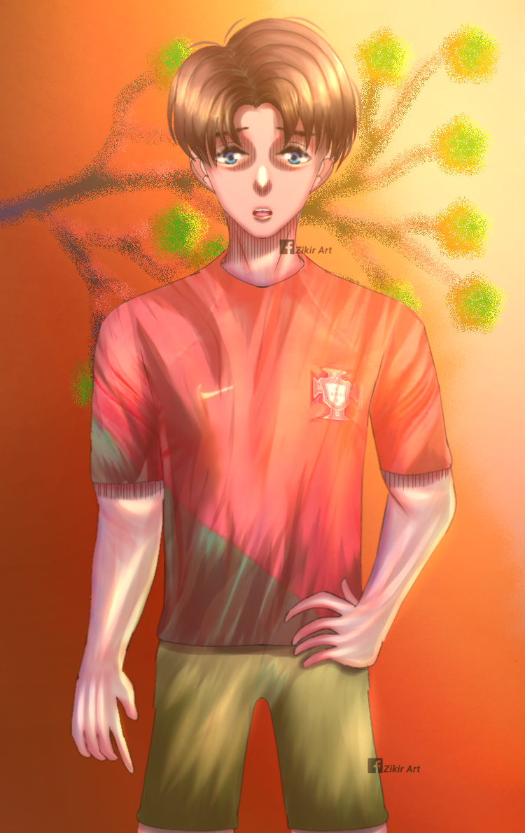 Levi wearing Portugal jersey FanArt - ibisPaint