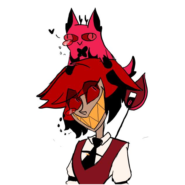 Alastor and his cat - ibisPaint