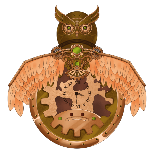 Steampunk Owl - ibisPaint