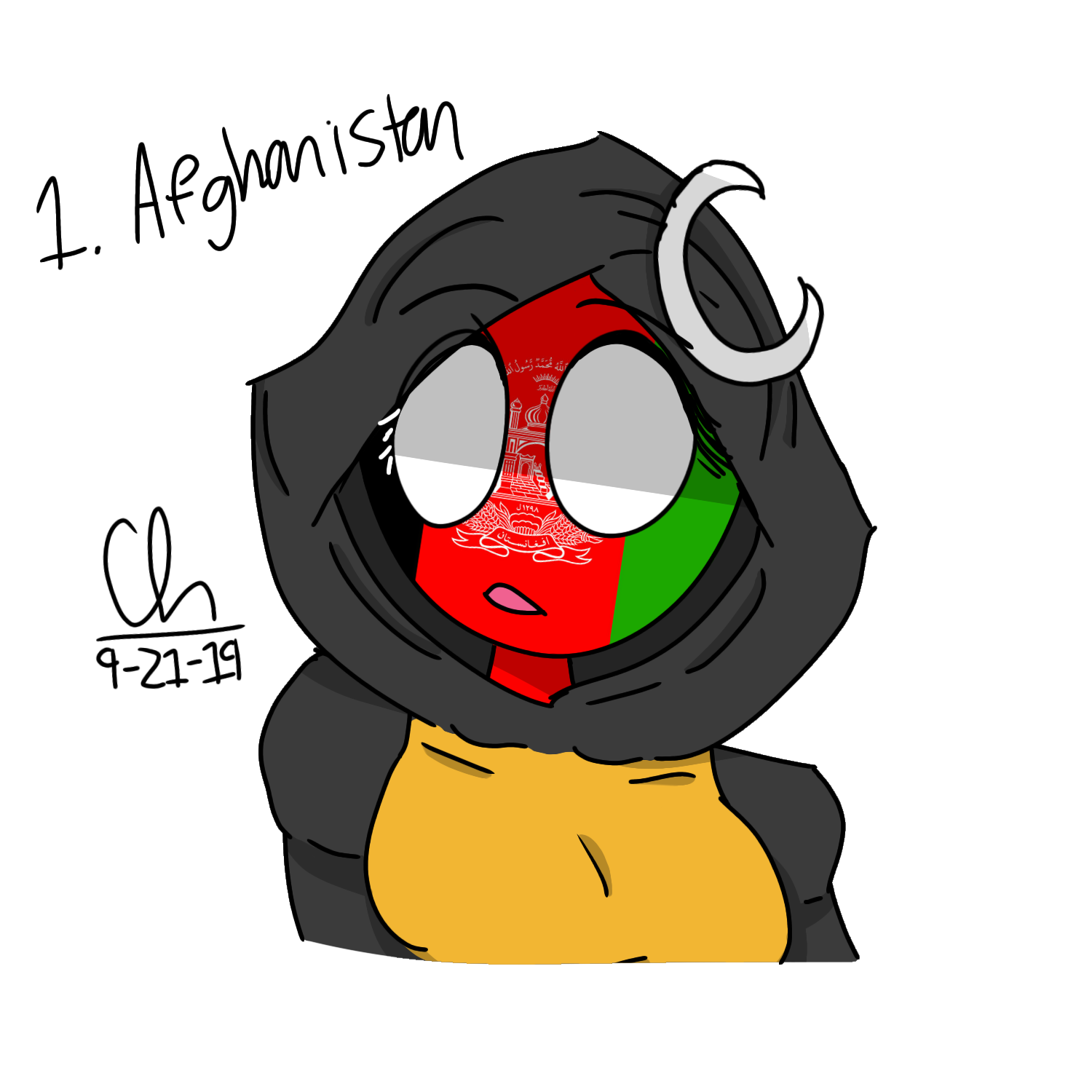 Afghanistan - Countryhumans - ibisPaint