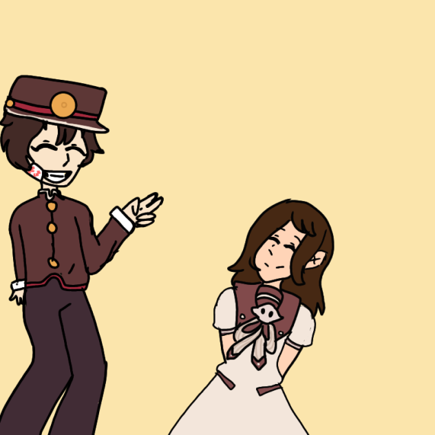 hanako and my oc - ibisPaint