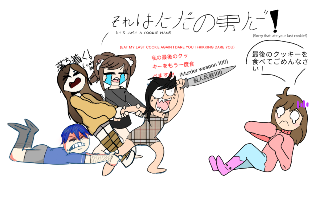 When you eat Asian Bird's cookie collab - ibisPaint