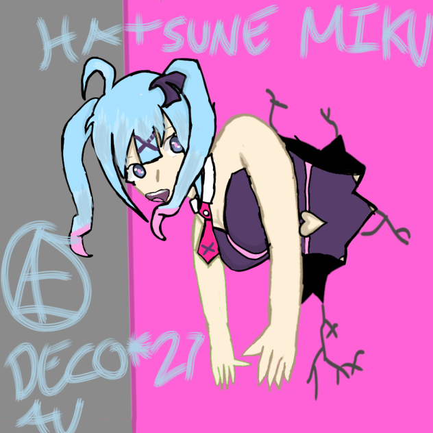 Hatsune Miku DECO 27 rabbit hole - ibisPaint