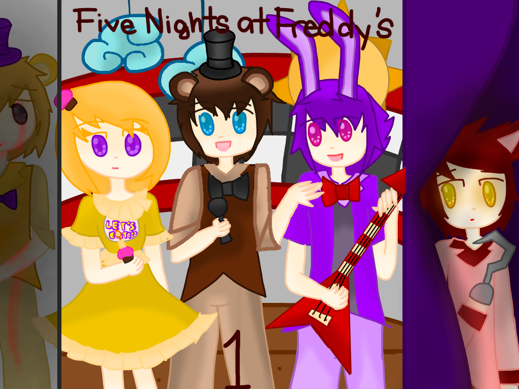 FNAF 1 speedpaint (human)2 - ibisPaint