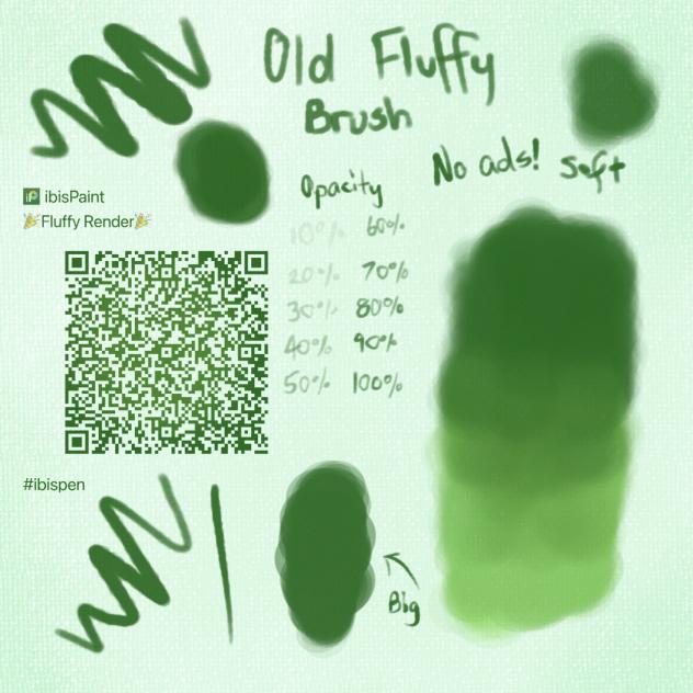 Old Fluffy Brush - ibisPaint