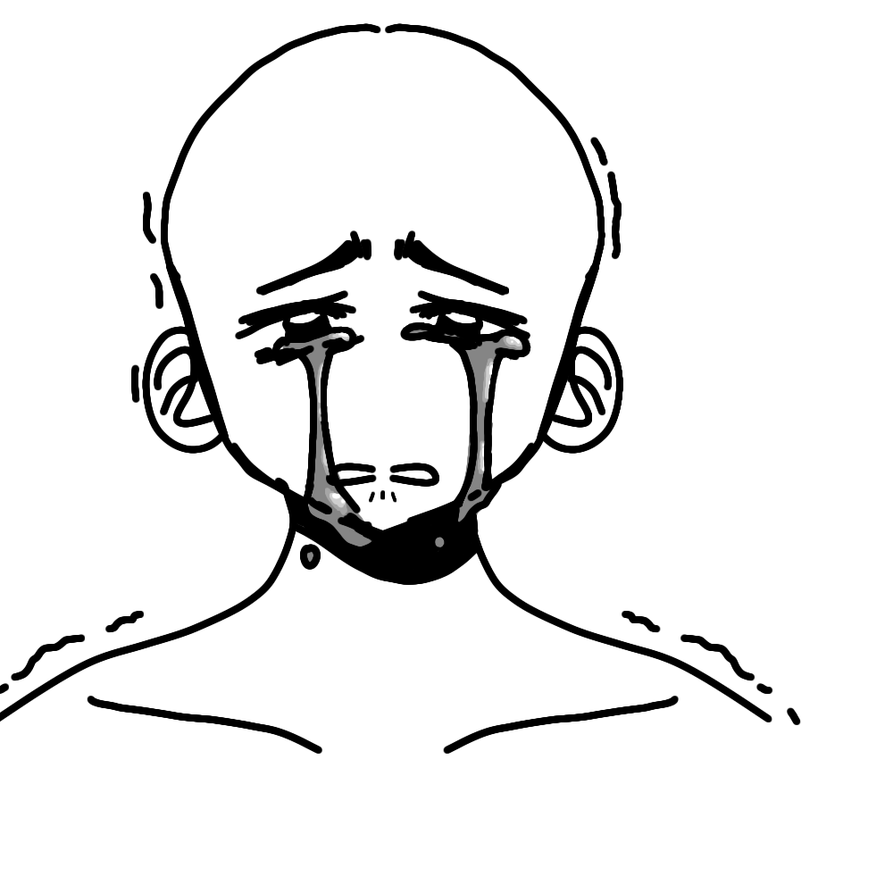 random crying person - ibisPaint