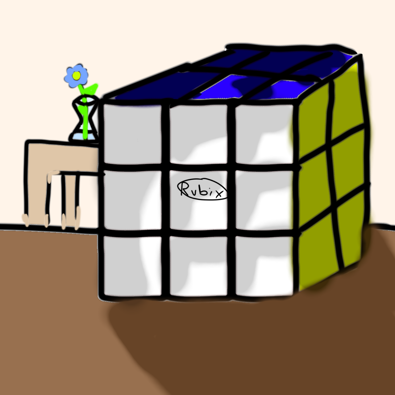 Rubix cube cuz I have artist BLOCK😭 - ibisPaint
